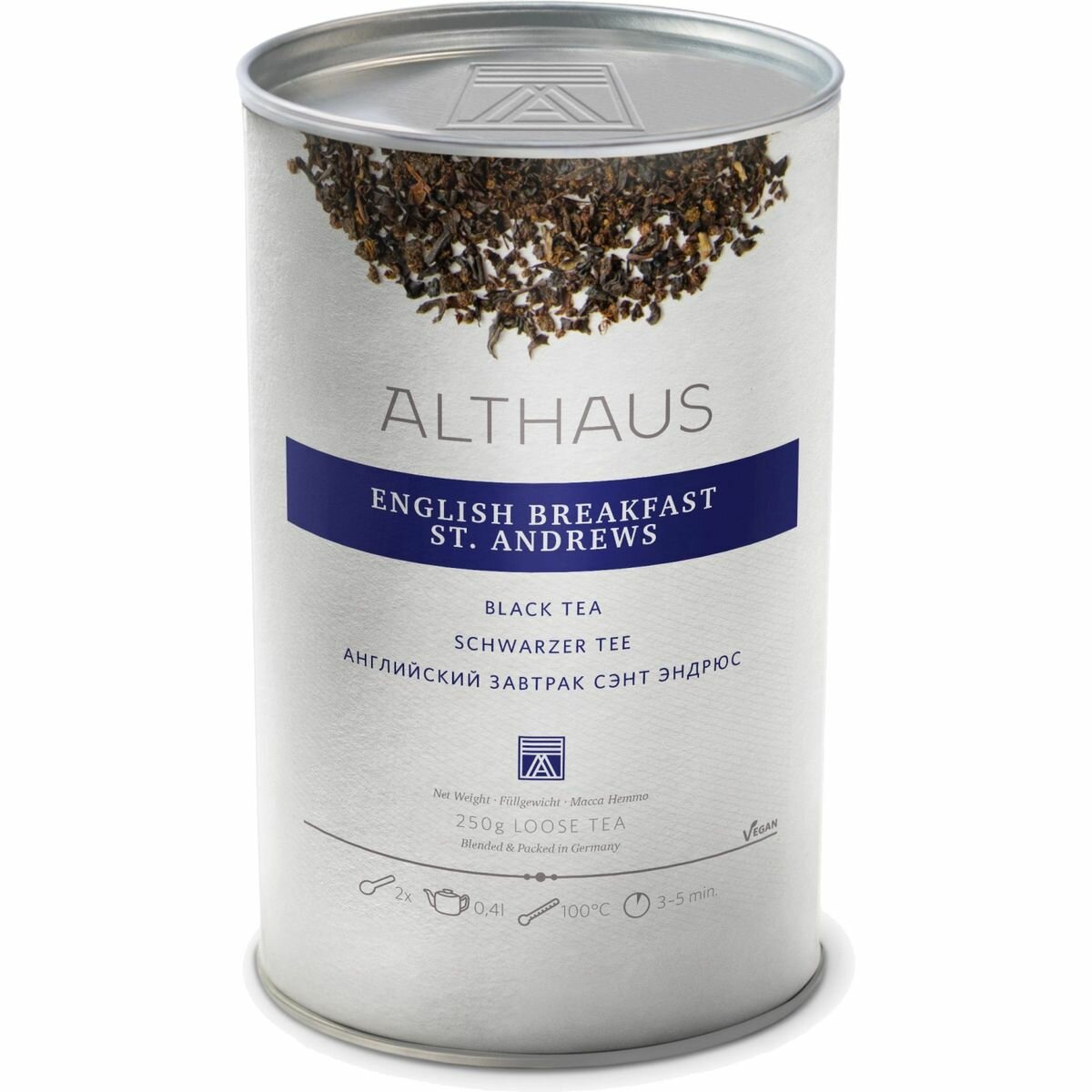 Чай черный листовой Althaus English Breakfast St. Andrews, 250г (2509465)