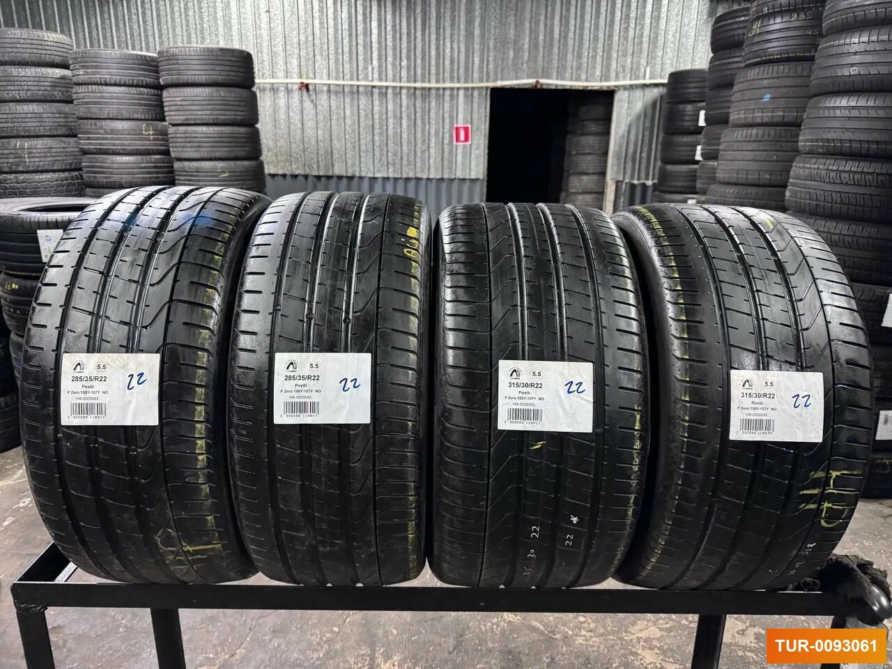Комплект (4 шт) летних БУ шин Pirelli P Zero 285/35 R22 35% износ 7452749729
