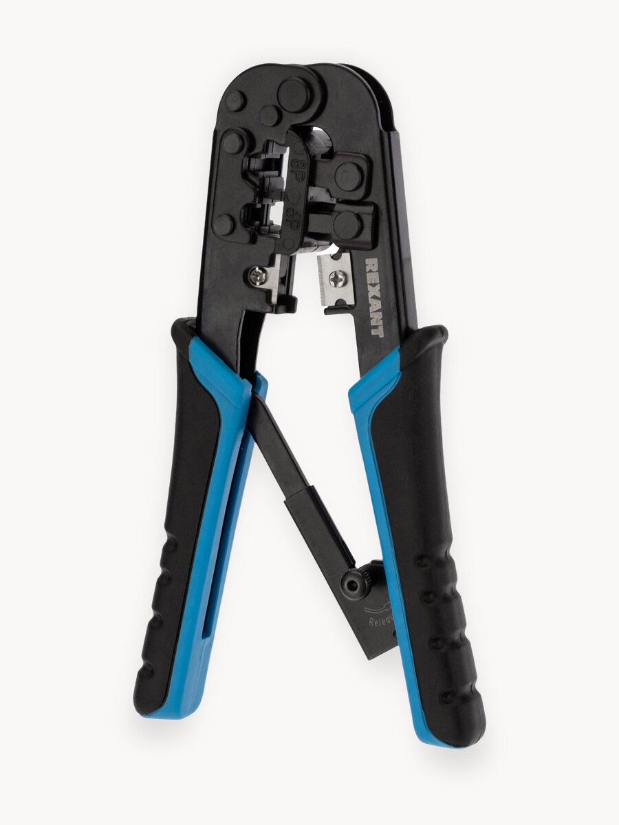 Кримпер профессиональный для обжима разъемов, RJ-45, RJ-12, RJ-11 и снятия изоляции REXANT