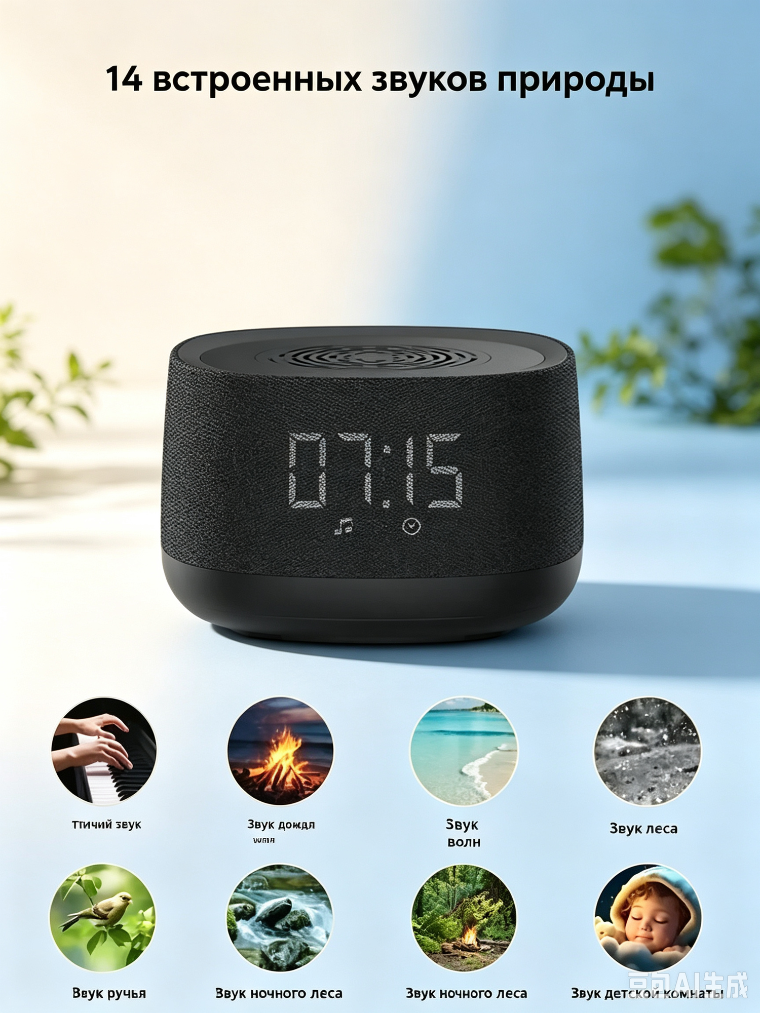 Умная колонка с голосовым помощником Алисой, Bluetooth, Wi-Fi, FM-радио, слот для карты памяти, черный цвет
