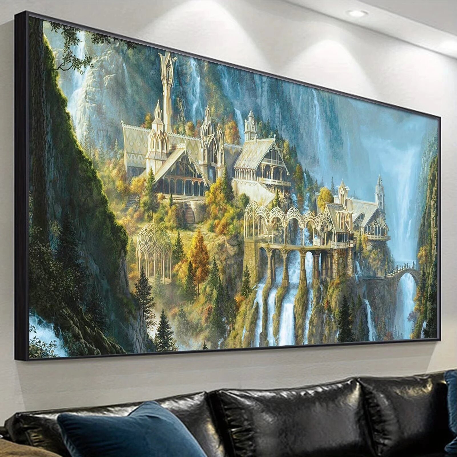 Пазл «Горный замок» 500/1000/1200/2000 деталей 500PCS-38X52CM