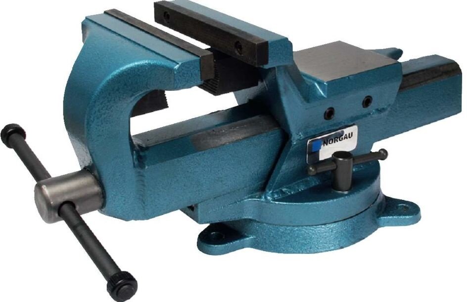 NORGAU Тиски слесарные 125mm с основ. поворот. 073006125