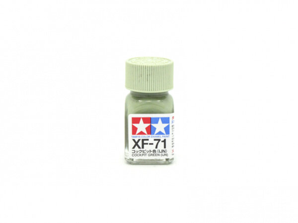 Tamiya XF-71 Cockpit Green (I J N) (Зеленая кабина матовая) краска эмалевая, 10мл