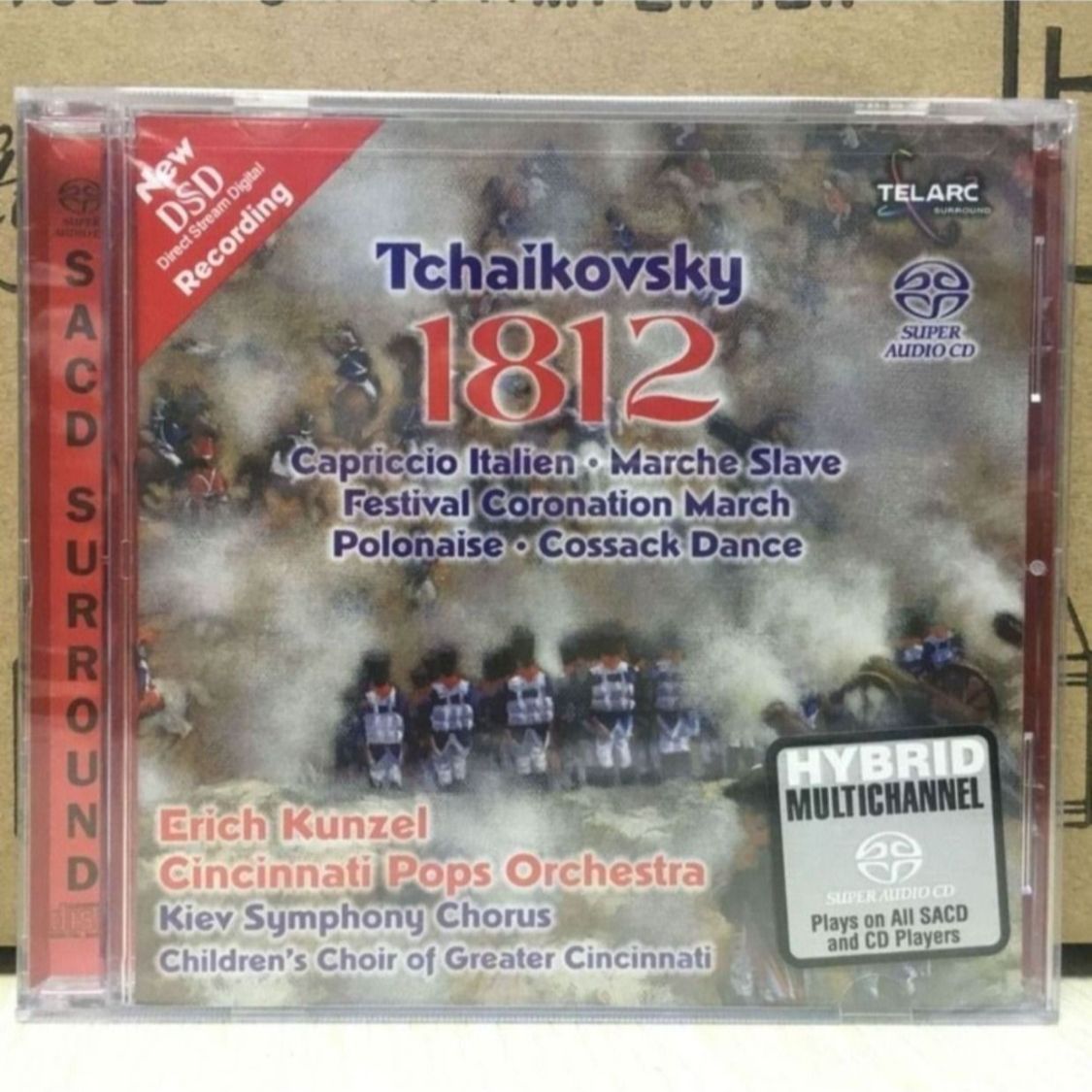 Музыка SACD Tchaikovsky, Erich Kunzel, Cincinnati Pops Orchestra - Tchaikovsky 1812 Overture (New DSD Recording) TELARC SACD60541