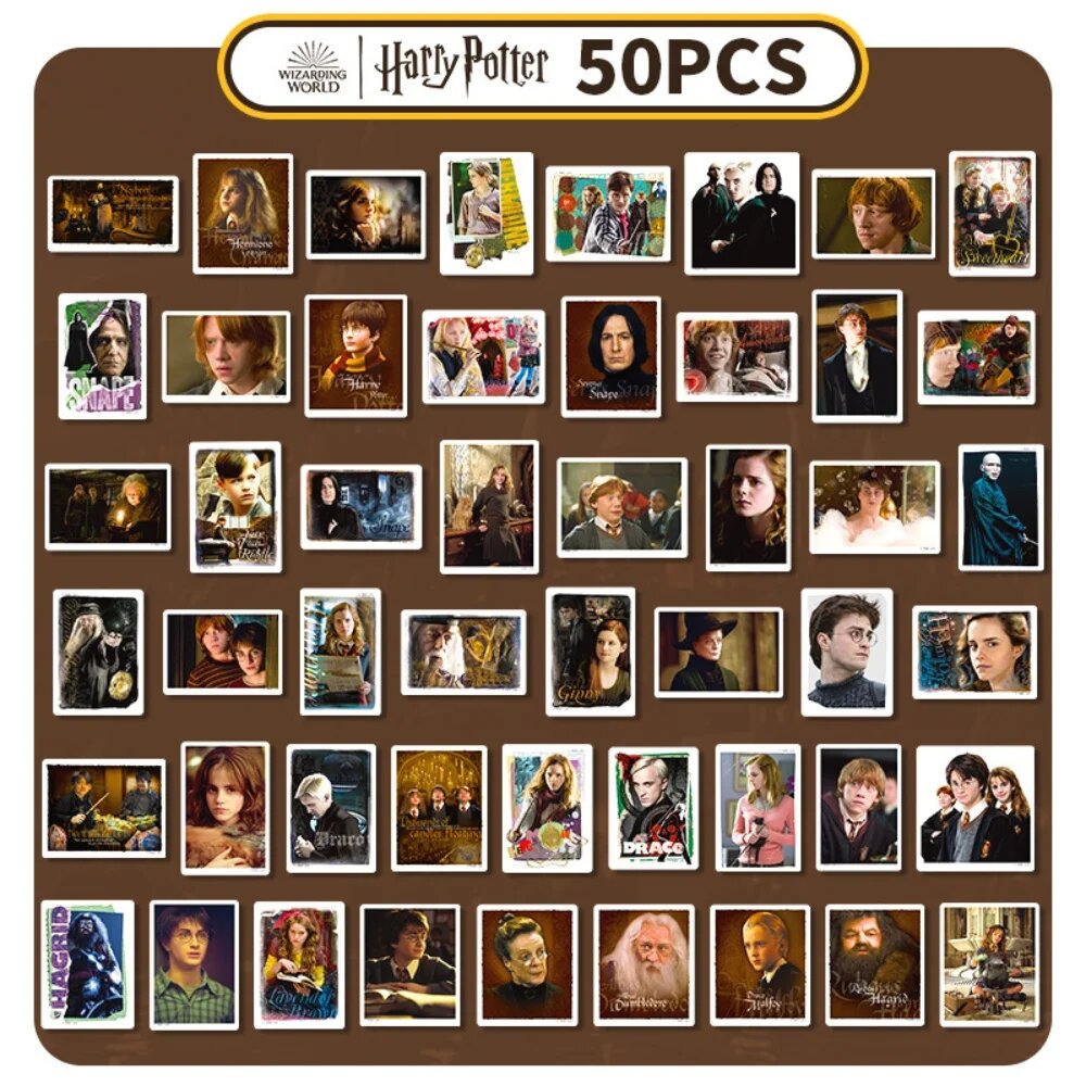 Набор наклеек Harry Potter OTRAINBOW 50 шт
