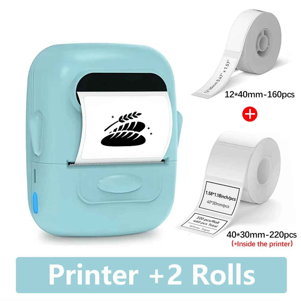 Термопринтер Marklife P50 Mini для этикеток Blue Add 1 Roll