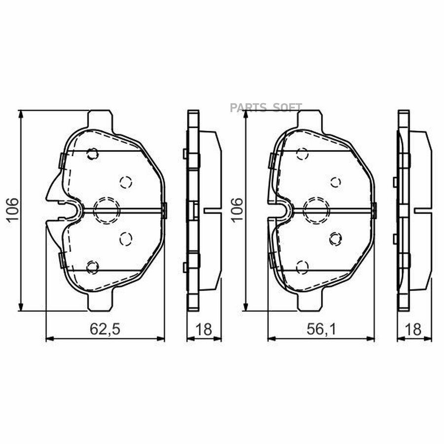 BOSCH 0986495442 Колодки тормозные арт. продавца BOSCH0986495442