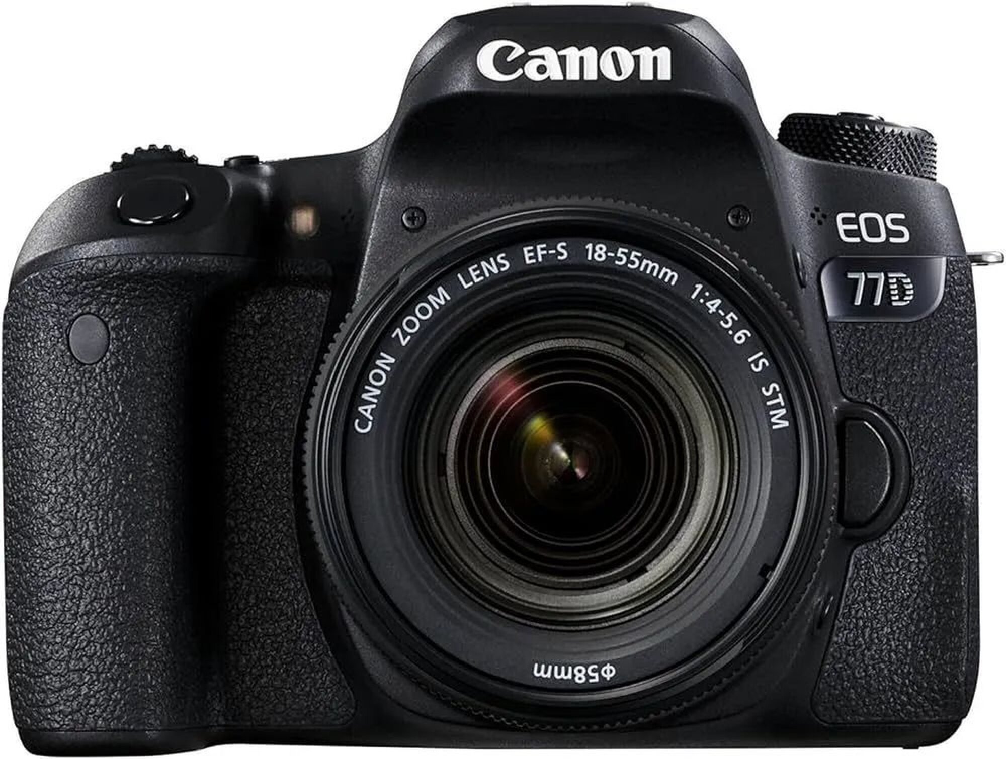 Фотоаппарат Canon EOS 77D Kit, с объективом 18-55mm, сенсорным экраном, черный