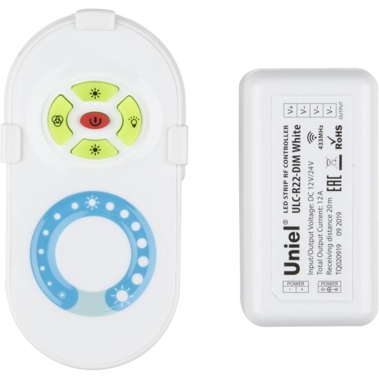 Контроллер Uniel ULC-R22-DIM White с пультом с ду.