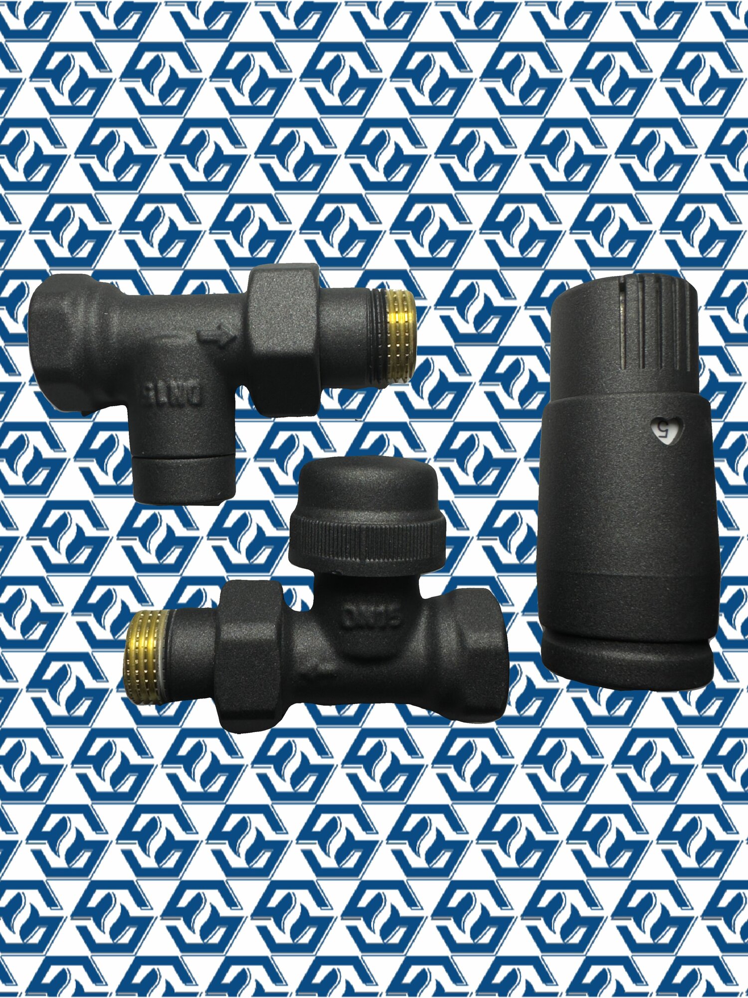 Монтажный комплект для радиатора 1/2 / Group HS / цвет Anthracite