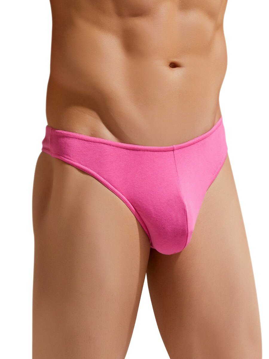 Мужские трусы тонги фуксия GAUVINE 1000 хлопок/эластан L (48)