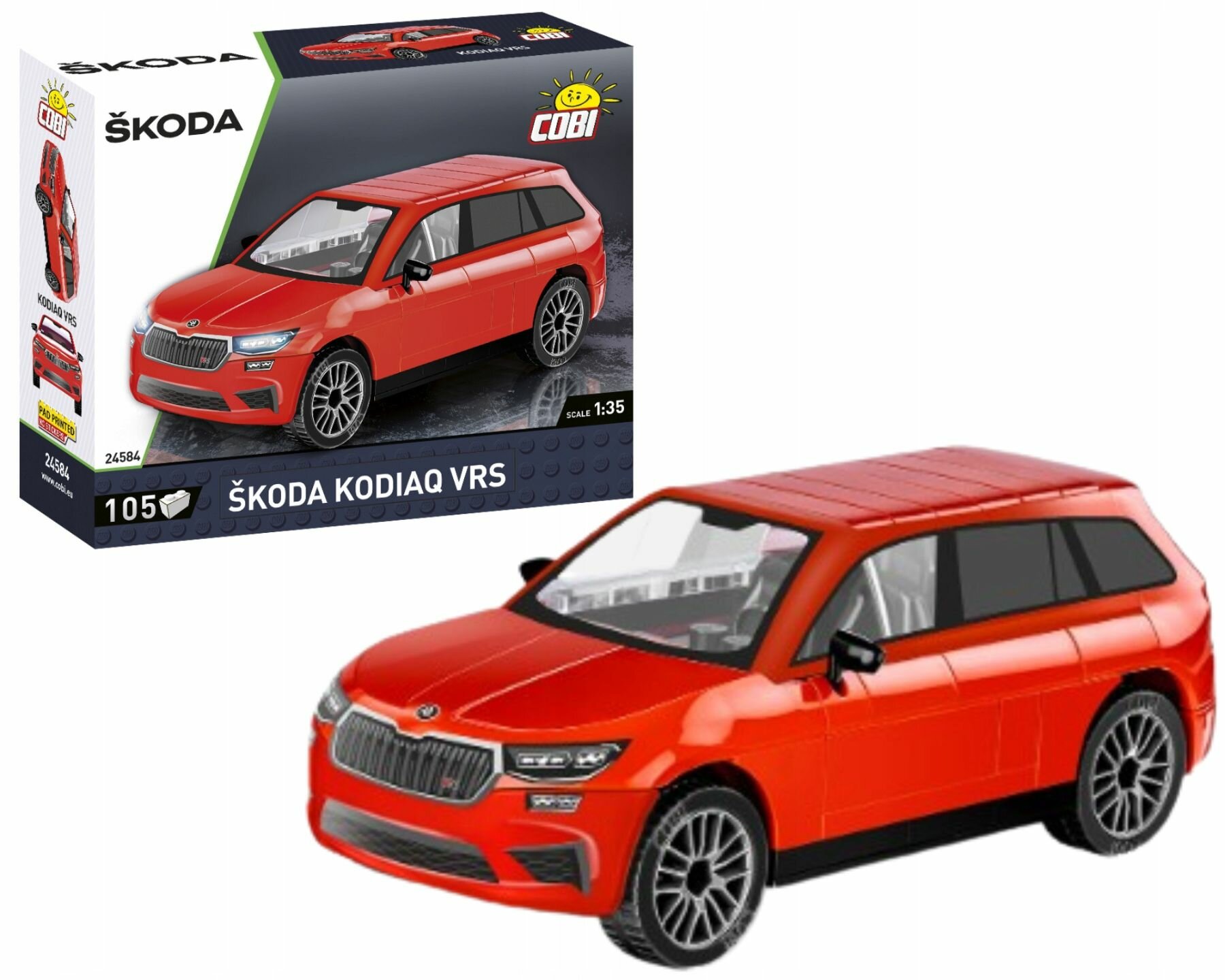 Конструктор Cobi Action Town - Автомобиль SKODA KODIAQ VRS, 105 эл. - 24584