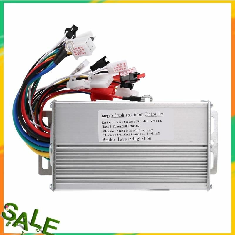 (A Q X N) Бесщеточный контроллер EBike 30A 36V 48V 500W Электрический скутер Blcd Контроллер совместим с скутера Аксессуары велосипеда