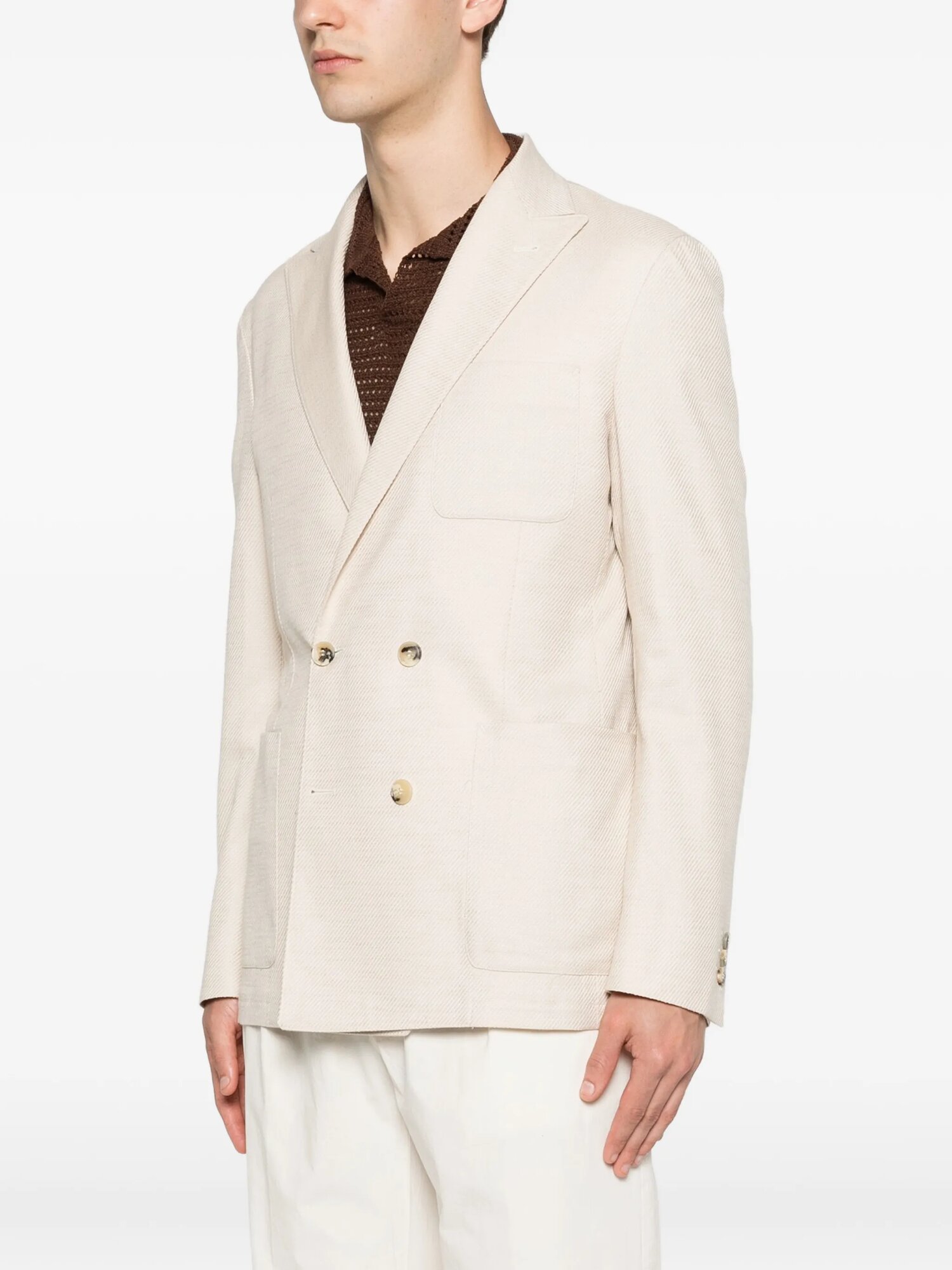 Куртка Canali Double-breasted jacket, размер 50, разноцветный — фото 1