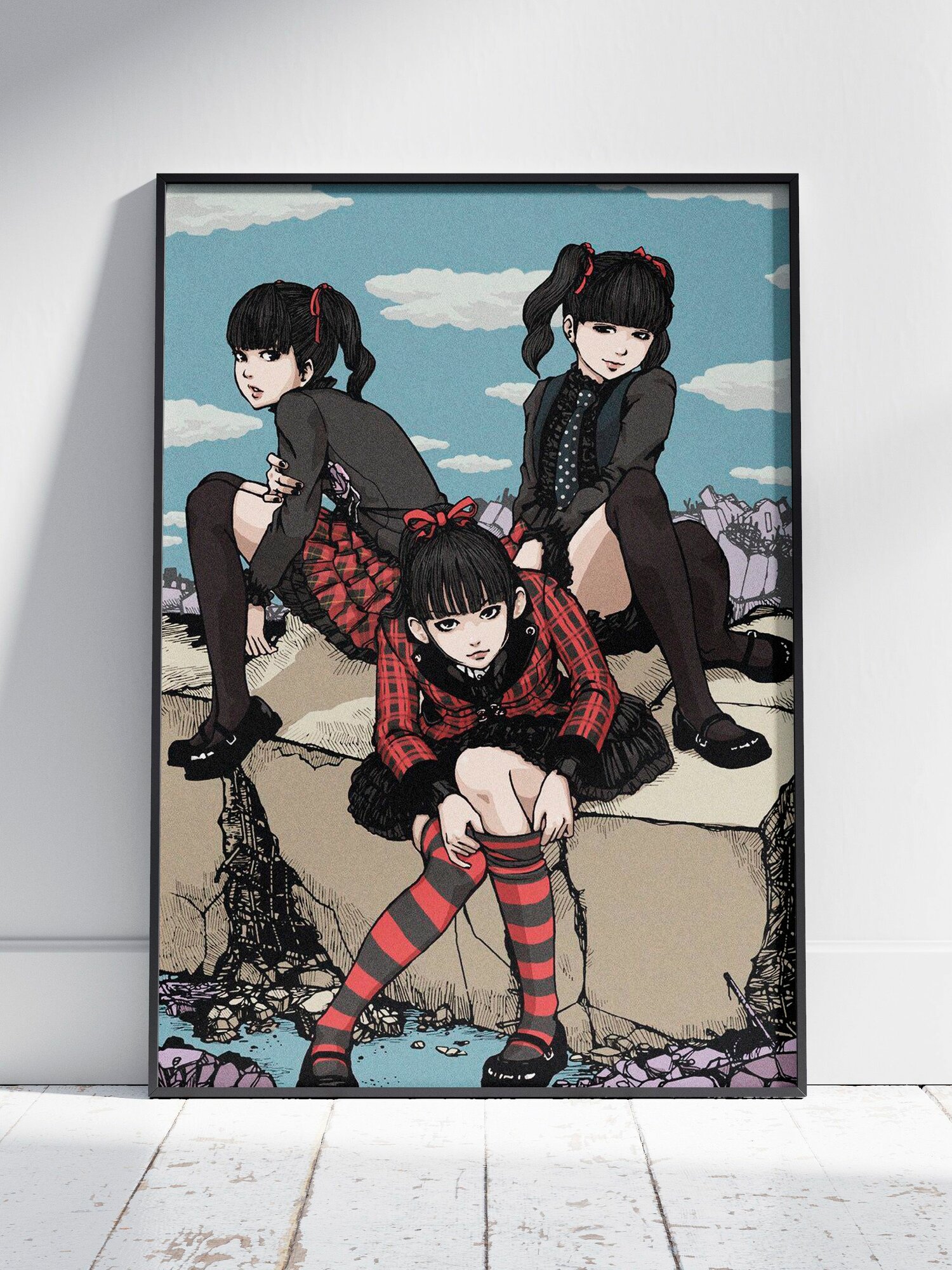 Плакат на стену для интерьера Бэйбиметал (BABYMETAL 10) - Постер по японской музыке и артисту J POP формата A4 (21x30 см)
