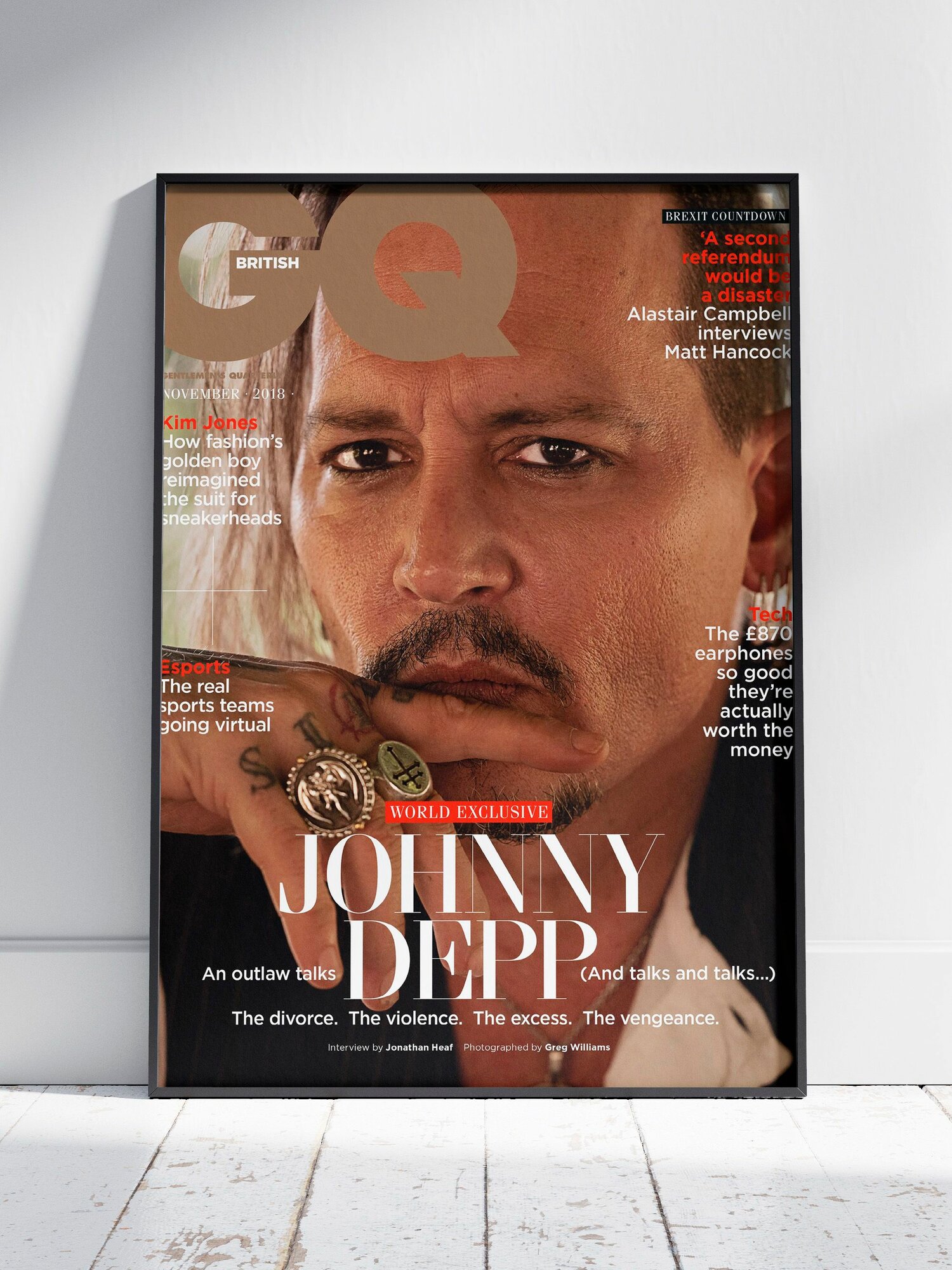 Плакат на стену для интерьера Джонни Депп (Johnny Depp 27) - Постер по актеру фильма, кино, сериала формата A4 (21x30 см)