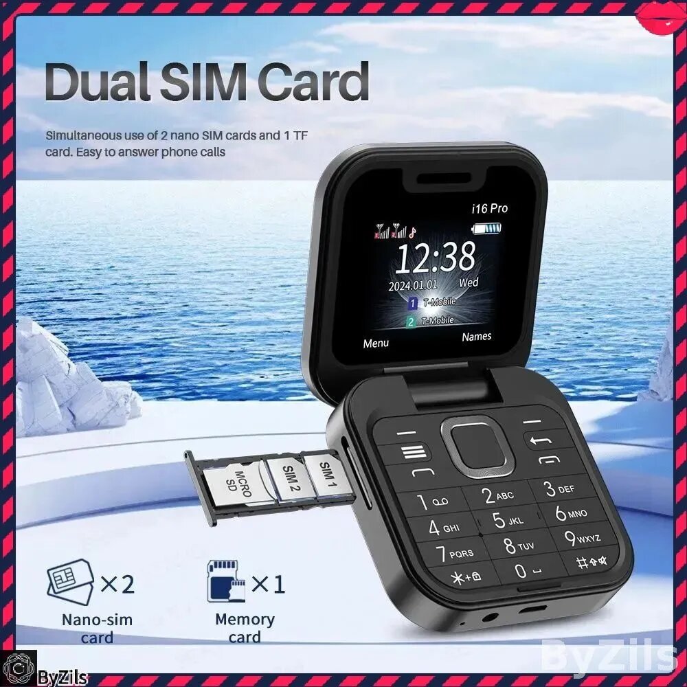 Мобильный телефон i16pro фиолетовый 1000mAh Battery Dual SIM Card