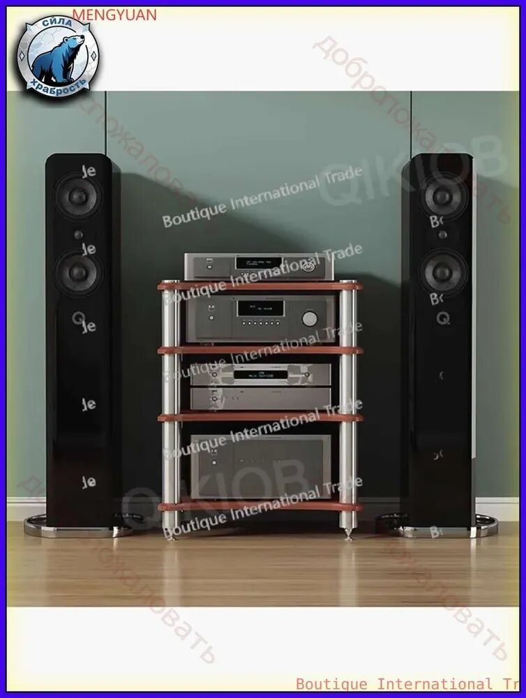 Стойка Для Hi Fi Аппаратуры 1 Этажа, аппаратуры подходит для гостиной, 60x48x10см