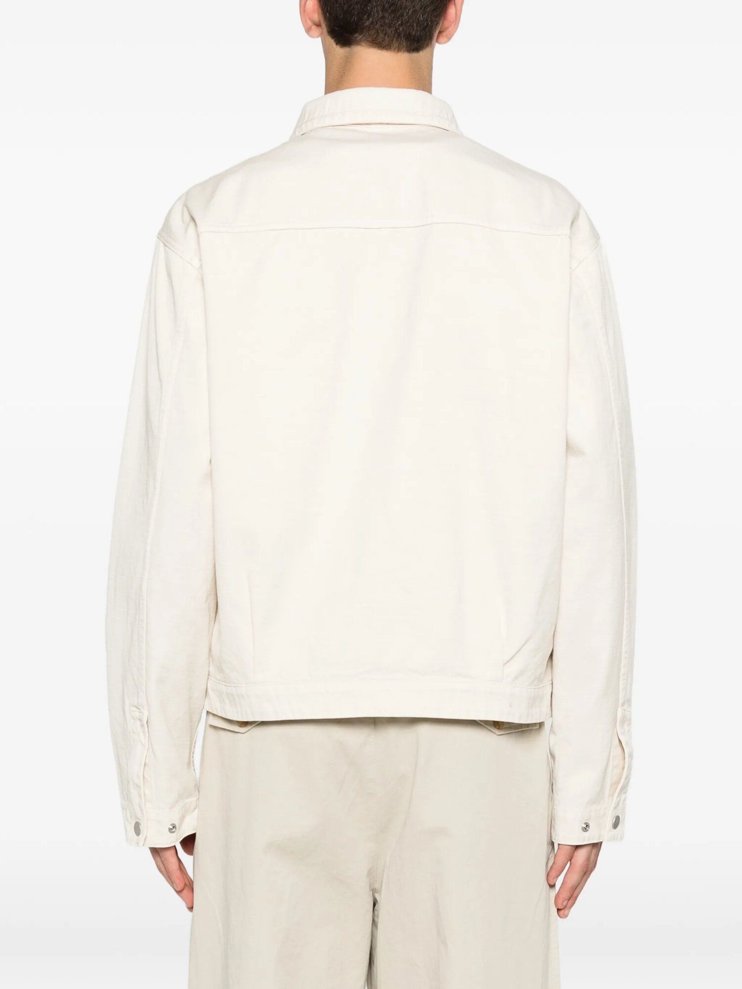 Куртка Stone Island Logo-embroidered shirt jacket, размер M, разноцветный — фото 1