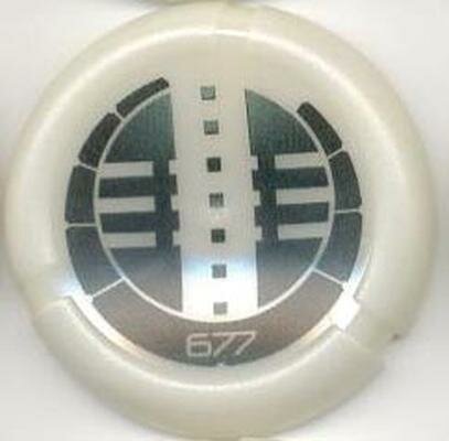 Деталь Lego 32171pb114 Throwing Disk with Bionicle Kanoka 677 Onu-Metru Pattern