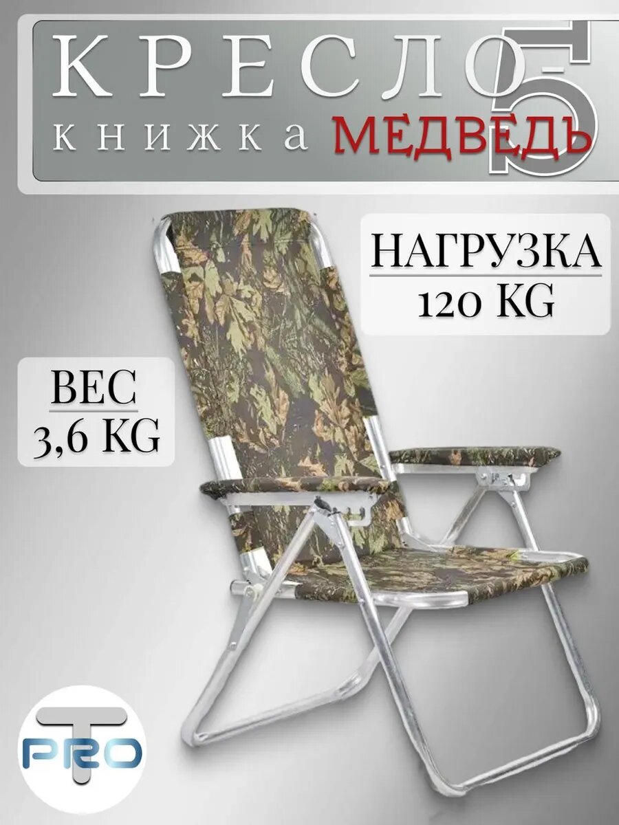 Кресло-книжка "Медведь" №5 алюминиевое
