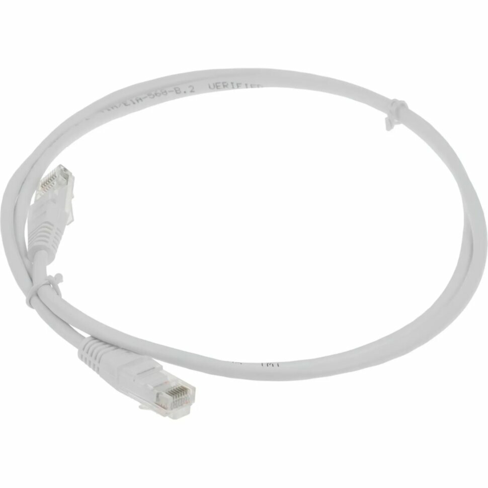 Патч-корд Lanmaster TWT-45-45-1.0-WH UTP RJ-45 - RJ-45 кат.5E 1м белый, 2451270