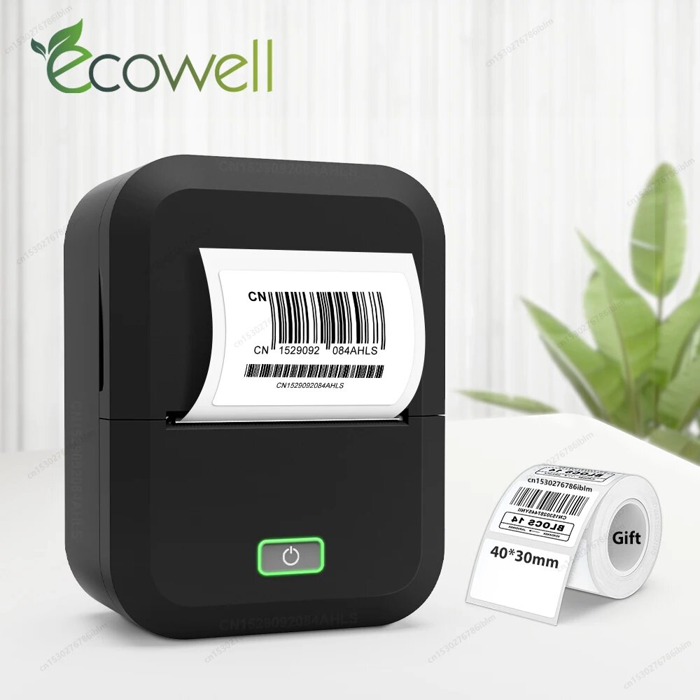 Термопринтер этикеток Ecowell X2 Black Printer