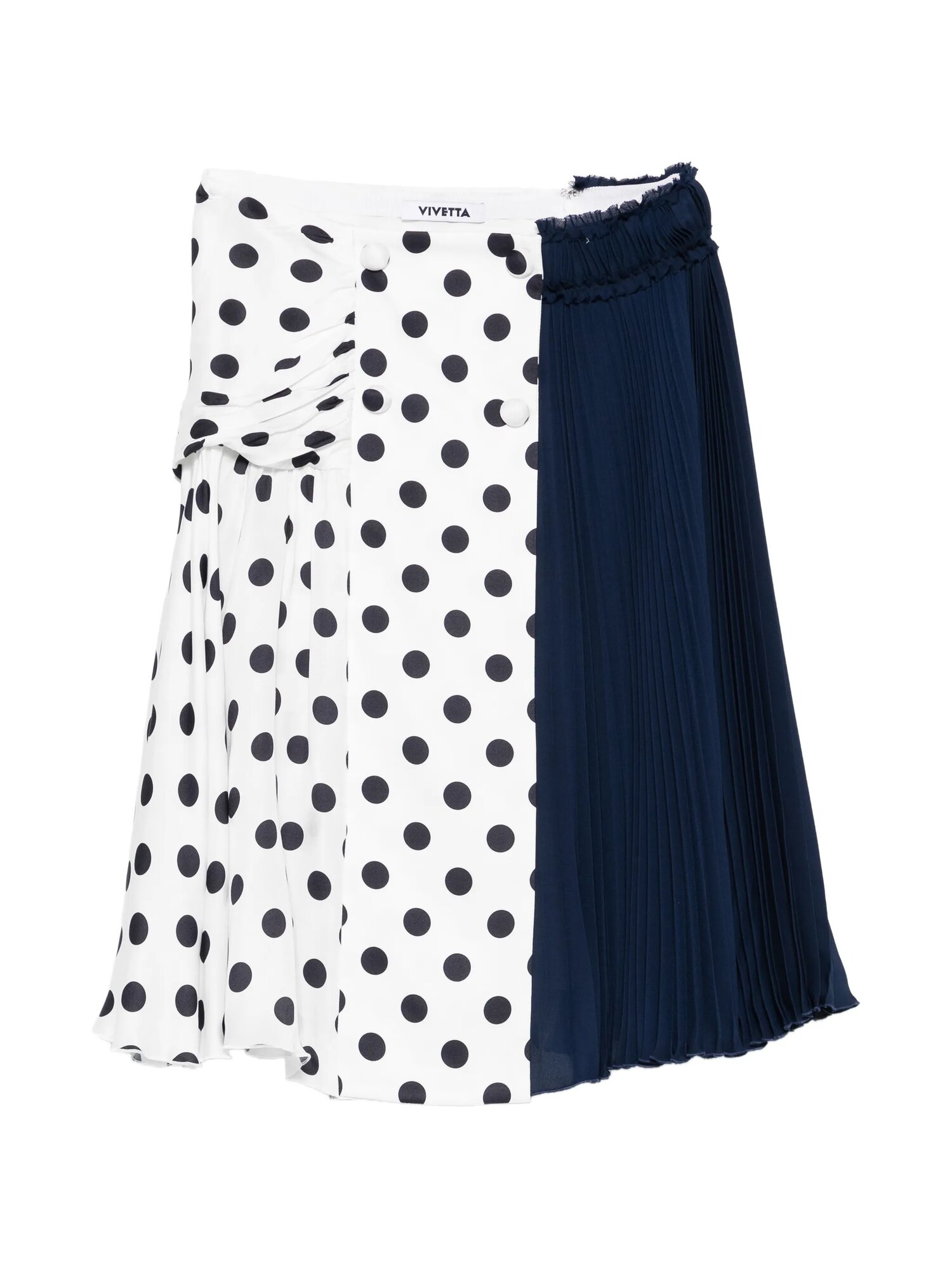 Юбка Polka dot pleated midi skirt