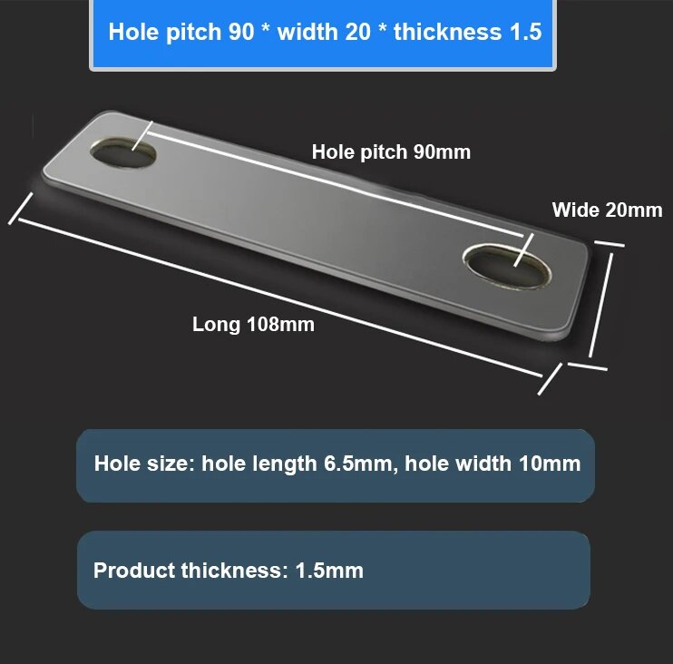 Никелированная медная шина 90x20x1.5mm для аккумуляторов