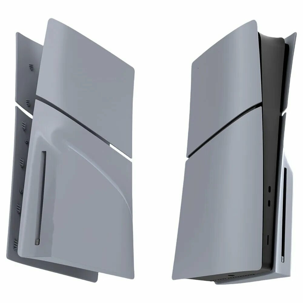 Сменная крышка для PS5 Slim с приводом серого цвета из ударопрочного ABS-пластика