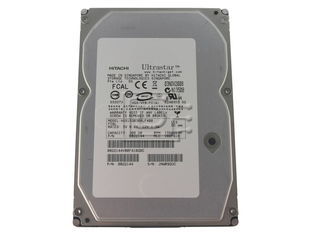 Жесткий диск Hitachi 0B22144 300Gb 15000 Fibre Channel 3,5" HDD