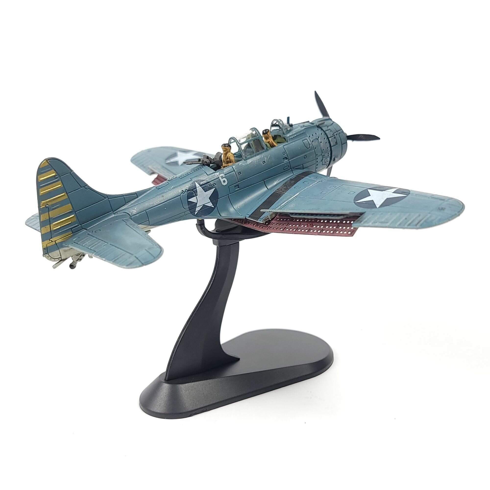 Модель пикирующего бомбардировщика Douglas SBD Dauntless 1/72, дие-каст, США WWII, военная коллекция для взрослых и подарков авиация WWII коллекционная модель