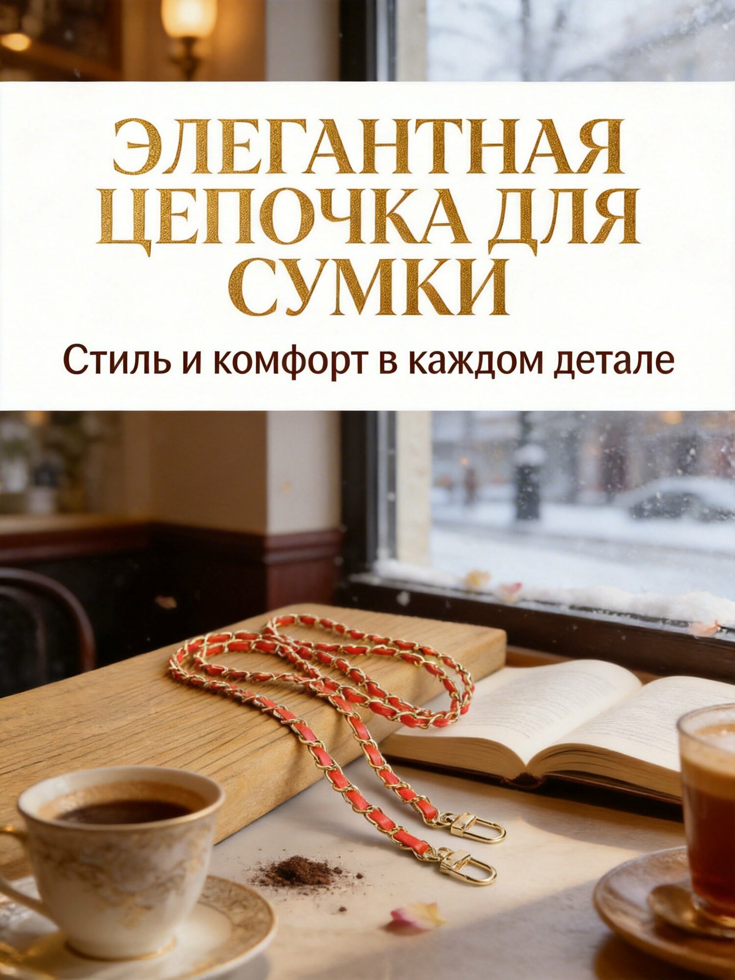 Цепочка для сумочки из металла и искусственной кожи, сменный ремень 120 см для кошелька и ношения на плечо модный повседневный аксессуар