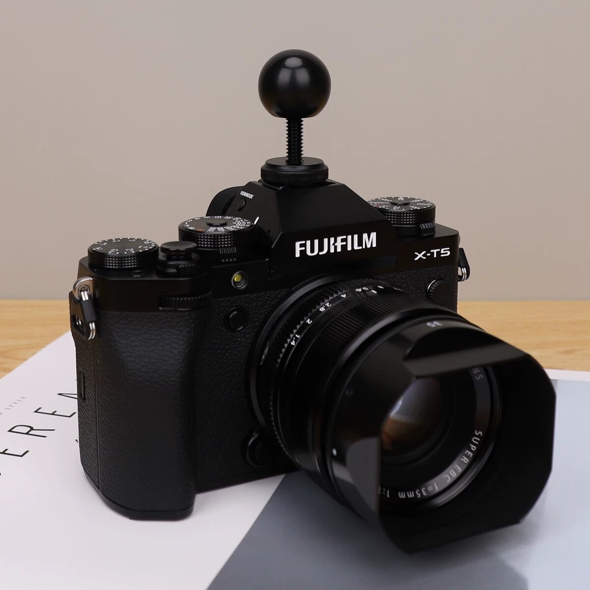 Маленький черный шар горячая вставка крышка для камер Fujifilm XT50 XT30 X100Vi XM5 Leica