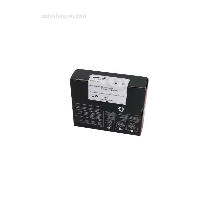 SUNRICH SR053401 Колодка тормозная перед Cadillac SRX 2010 к-т 4шт (Sunrich)