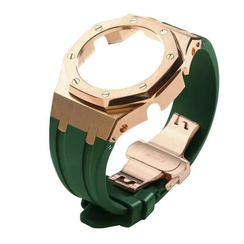 Gen4 Комплект модификации для Casio GA2100 GAB2100, Каучуковый ремешок + рамка ободка корпуса для GA2110