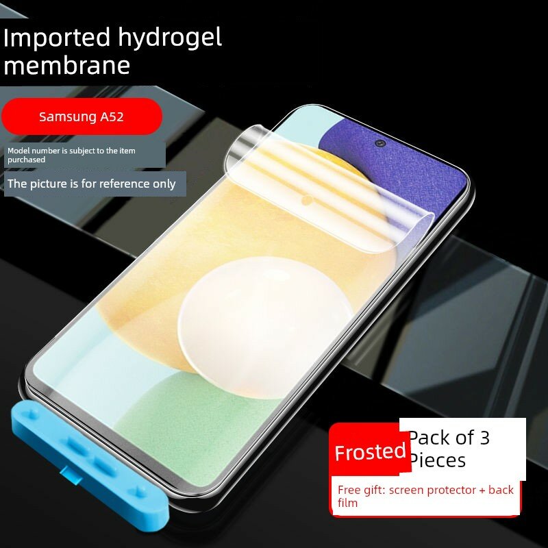 Samsung Galaxy A52 Гейминг матовая водяная гелевая защитная пленка, комплект из 3 штук для смартфона, устойчивая к