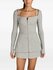 Юбка MARK-OFF Britt zip-up miniskirt, размер 44, серый