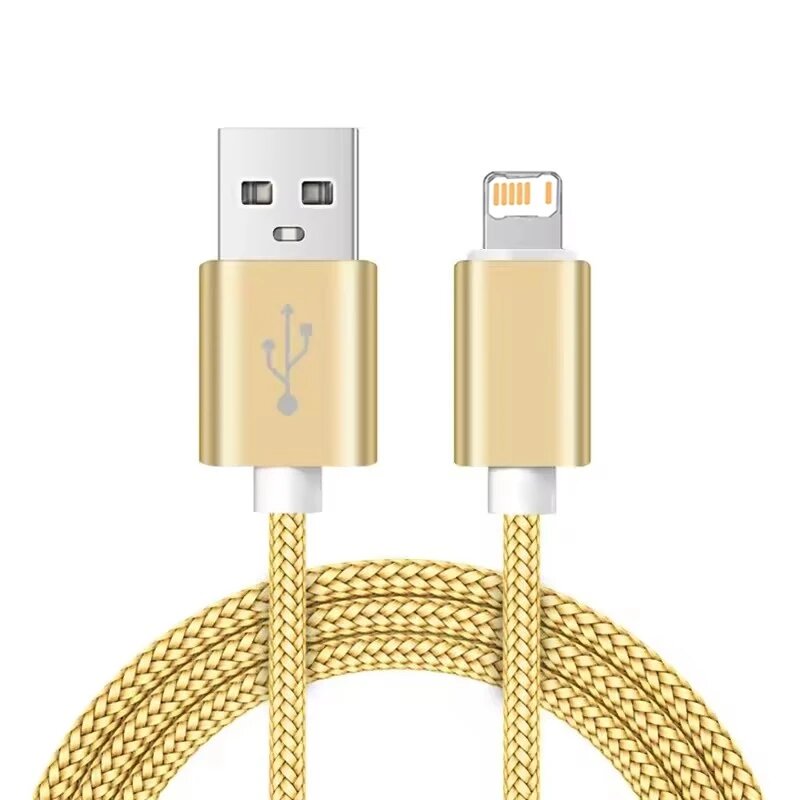 Золотой USB кабель Lightning 1.5м для iPhone