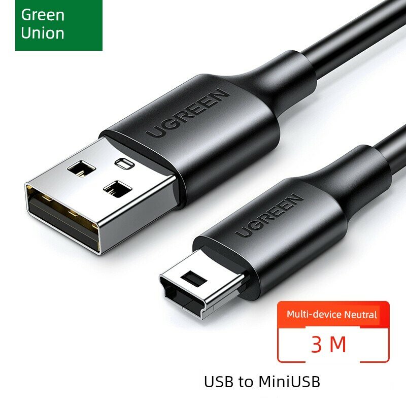 UGREEN US132 USB 2.0 в Mini USB кабель для планшета, мобильного жесткого диска и видеорегистратора, длина 3 м
