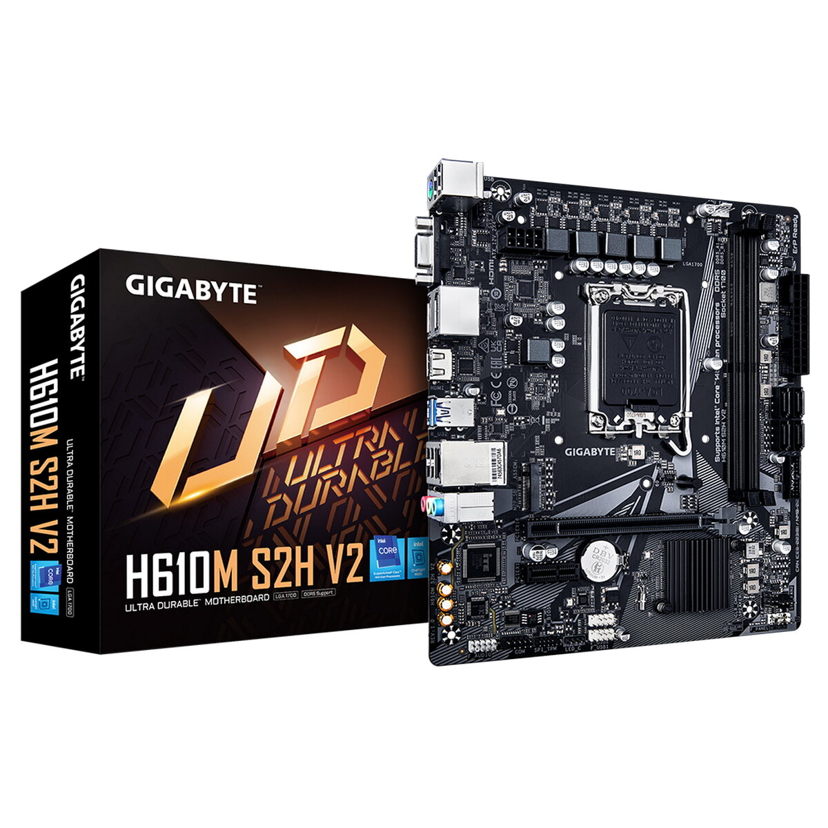Материнская плата Gigabyte H610M S2H V2, уц-2 RTL