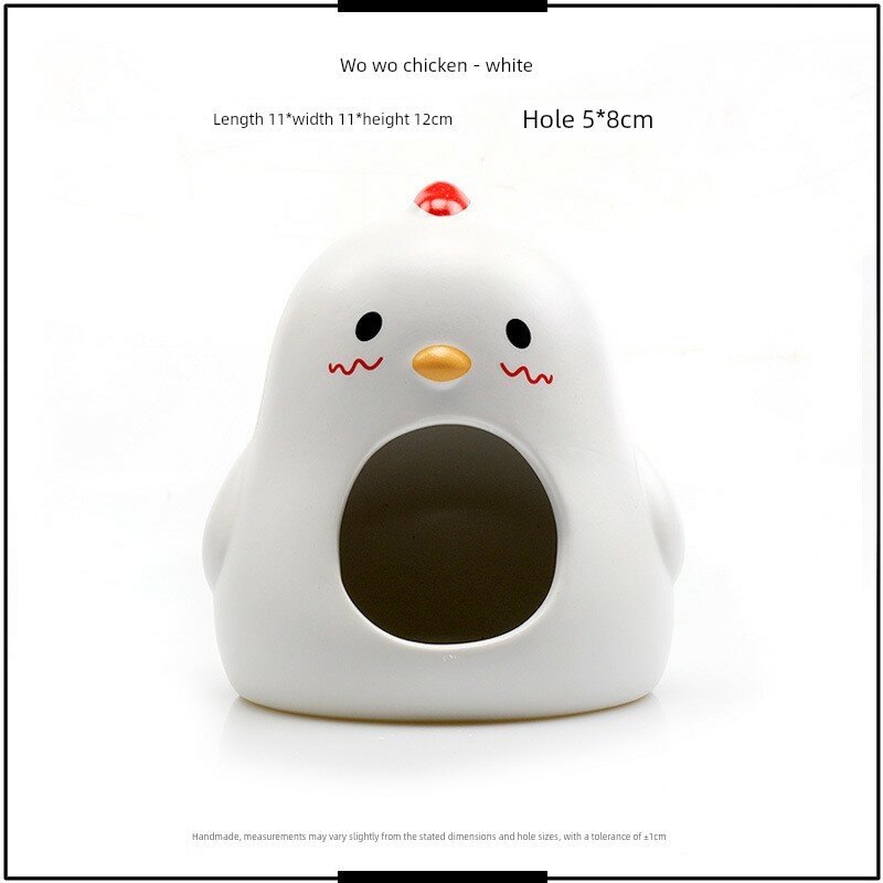 Керамическое укрытие для рыб и креветок в аквариуме, керамический горшок-гнездо, мини-домик для разведения попугаев,