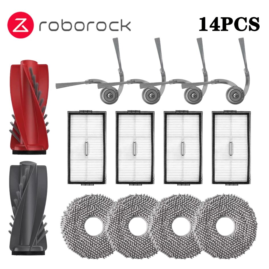 Аксессуары для робота-пылесоса Roborock Saros 10R Красный, Желтый