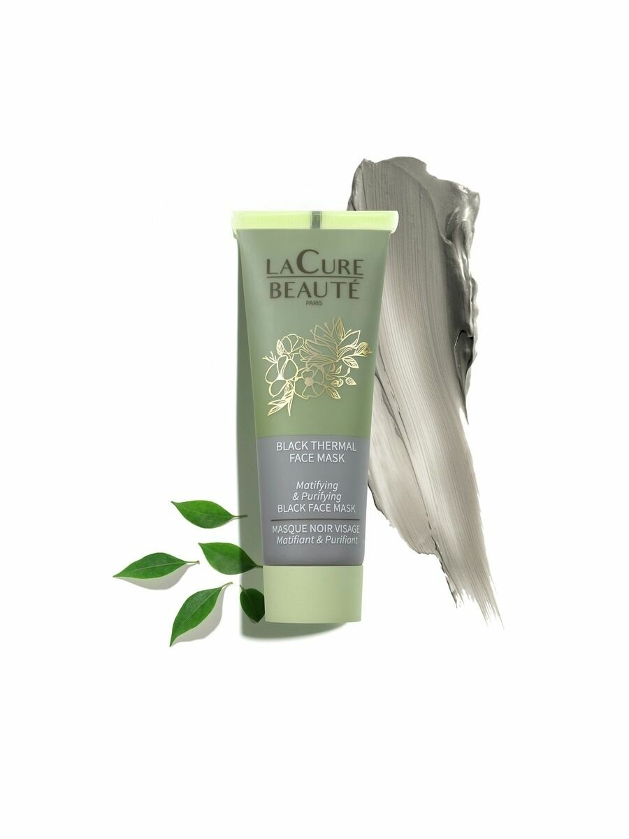La Cure Beaute Очищающая матирующая маска с глиной для лица с цинком и ниацинамидом, 50 мл
