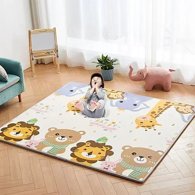 Детский игровой коврик из пеноматериала 180x120x1cm, Double sided pattern