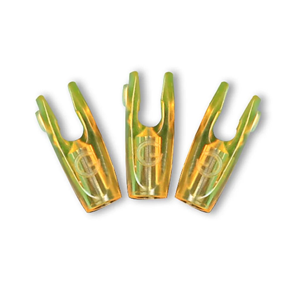 Пластиковые G-носки для стрел, Transparent Gold, 4,2/6,2 мм