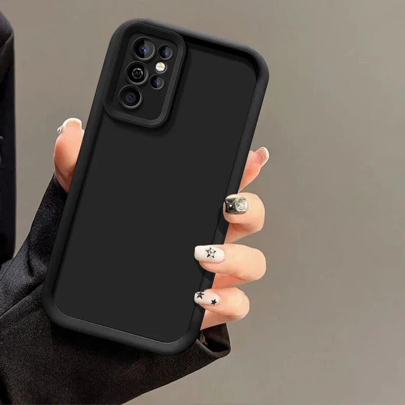 Черный матовый чехол для Samsung Galaxy S25 FE