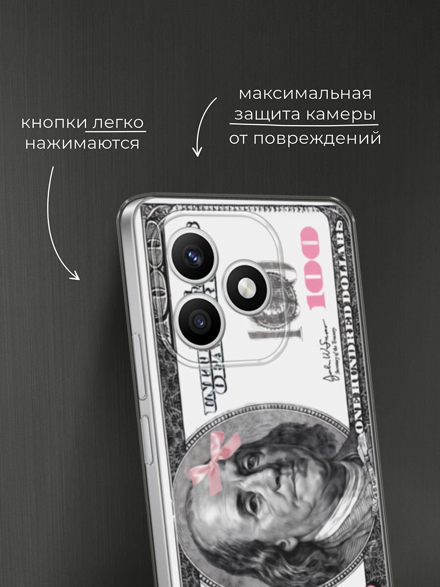 Силиконовый чехол на Honor X8d / Хонор X8d с принтом Милый доллар — фото 1