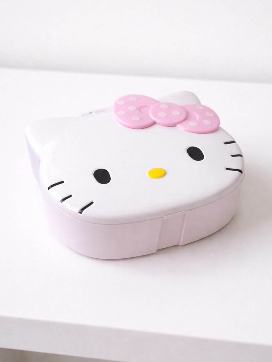 Шкатулка-комод "Hello Kitty", с зеркалом, пластик, цвет светло-розовый — фото 1