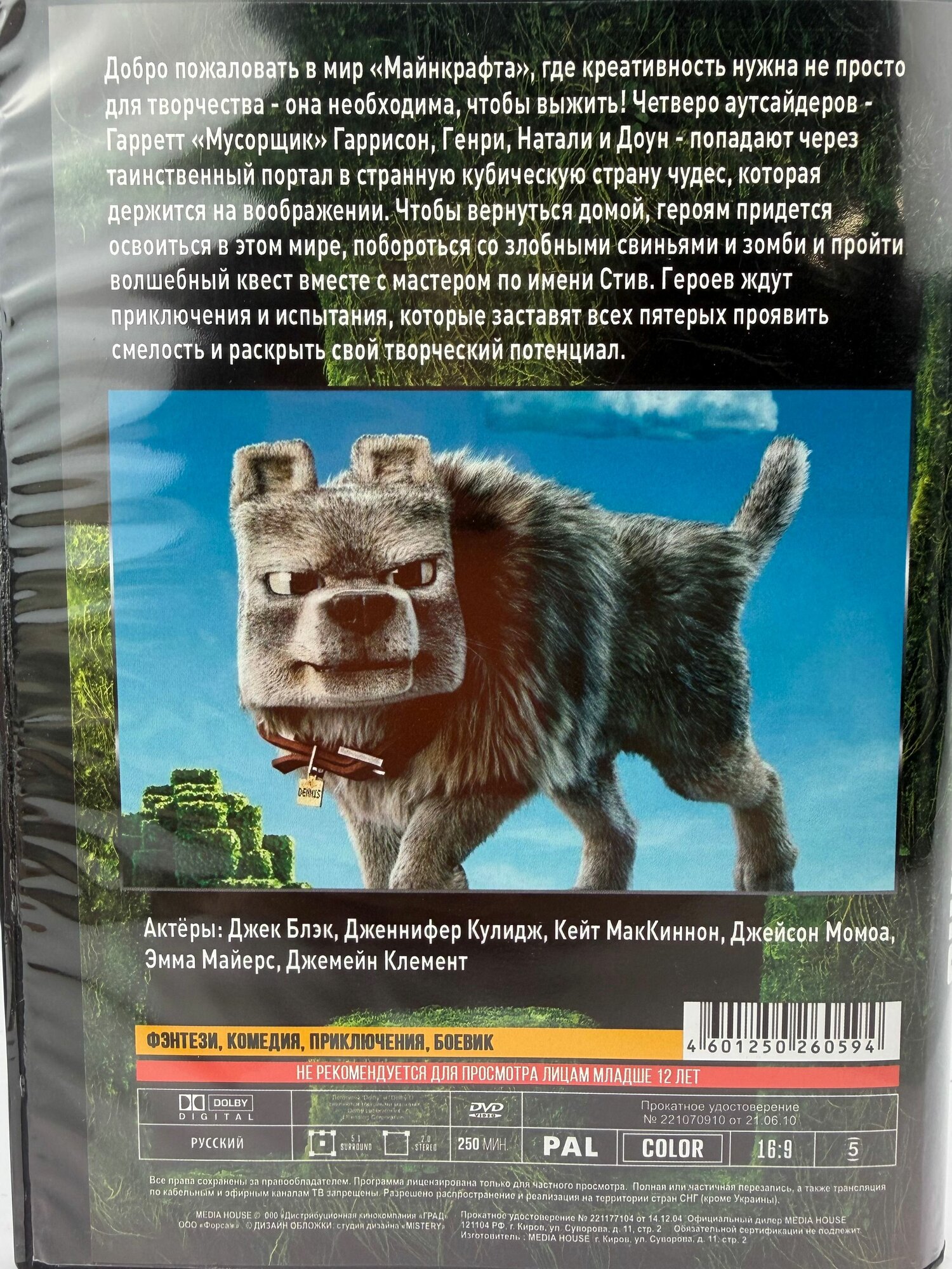 Minecraft в кино - DVD диск — фото 1